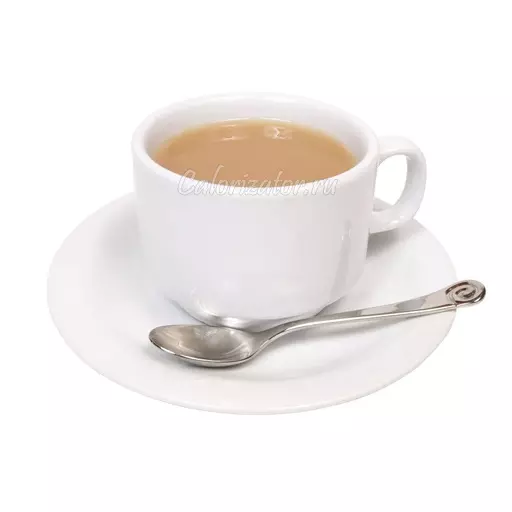 Chá preto com leite 2,5% sem açúcar
