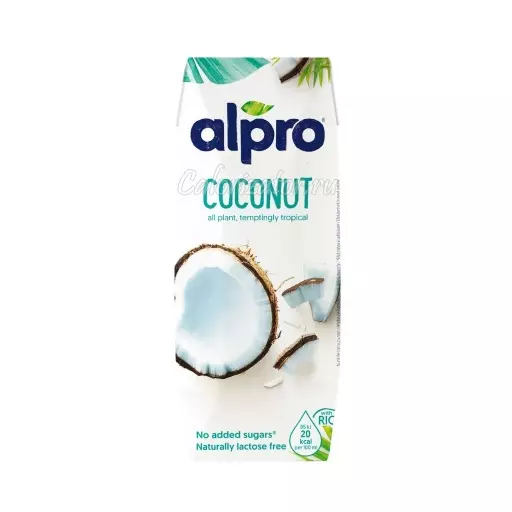 Pite Alpro Coconut s ryžou - kalórie, prospešné vlastnosti, výhody a poškodenie, popis