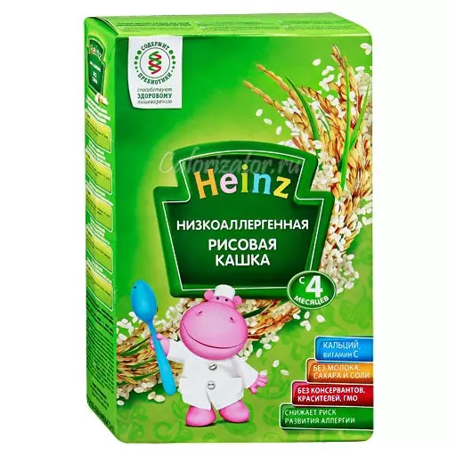 Heinz Rice Park төмен-аллергенді сулы, пайдалы, пайдалы қасиеттері, артықшылықтары мен зиян, сипаттамасы
