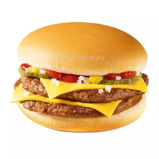Cheeseburger duplo sanduíche
