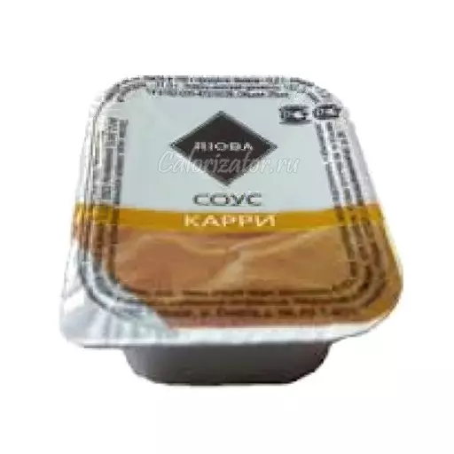 Riaba Curry Sauce - Kalorie, mapuslanon nga kabtangan, mga benepisyo ug kadaut, paghulagway