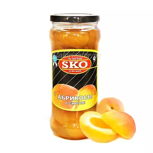 Canned apricot