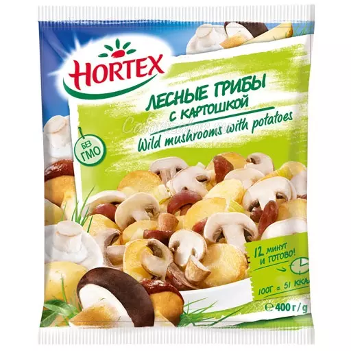Hortex-metsän sienet, joissa perunat