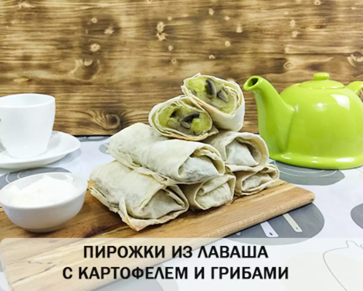 Tarif 2. Lavash'tan patates ve mantarlarla laval köftesi