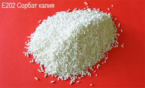 Kakaretso litšobotsi tsa E202 Sorbate potassium