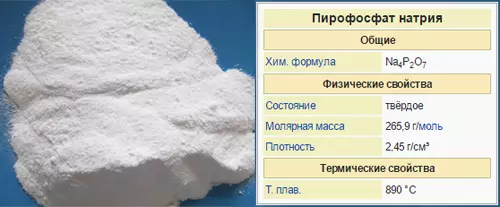 E450 Pyrophosphates- ის საერთო მახასიათებლები (diphosphates)