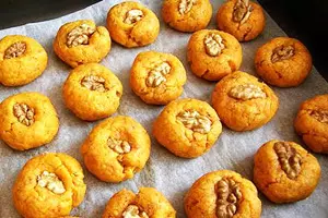 Cookies fra gulrotkake