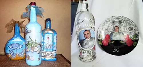 Decoupage Bottles per un matrimonio o un compleanno