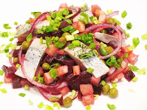 Vinaigrette with herring