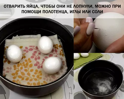 5 Reddak: Hoe ei koken om niet te barsten tijdens het koken