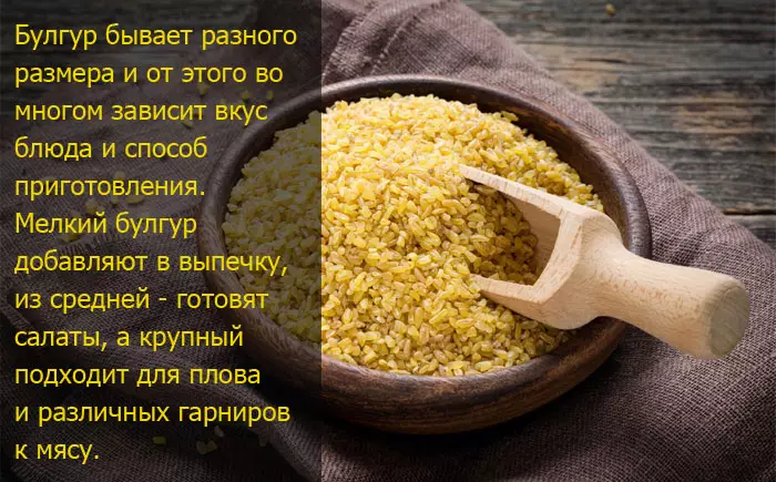 Typy Bulgur.