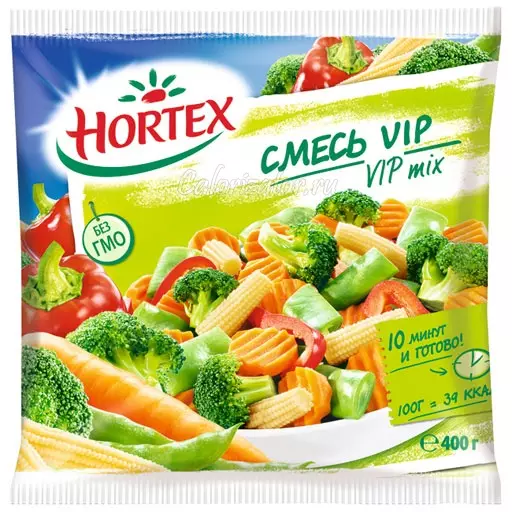 Hortex VIP Warzywo Mix - kalorie, użyteczne właściwości, korzyści i szkody, opis