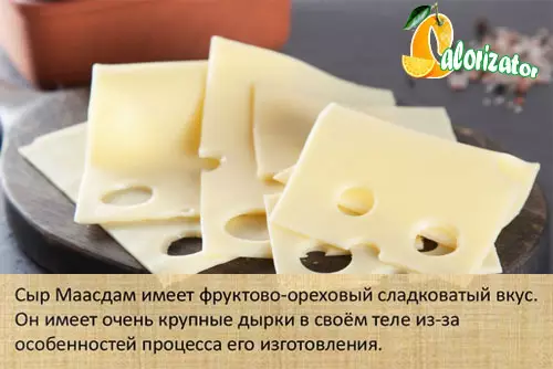 Composición y propiedades beneficiosas de queso Masdam