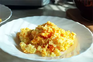 Polenta di miglio con la zucca