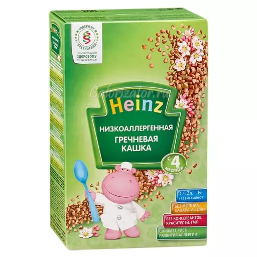 Karabuğday Heinz Sütsüz Düşük Allergenik Buck - Kalori, Yararlı Özellikler, Faydalar ve Zarar, Açıklama