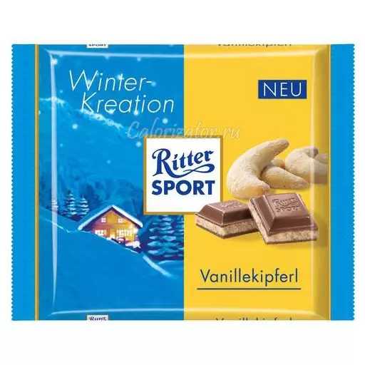 ช็อคโกแลต Ritter Sport ฤดูหนาววานิลลา Roglia