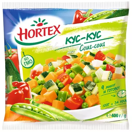 HORTEX MIX HORORTEX COUSING - kalori, vetitë e dobishme, përfitimet dhe dëmtimet, përshkrimi