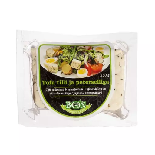 ເນີຍແຂງ bon soya tofu ກັບ dill ແລະ parsley