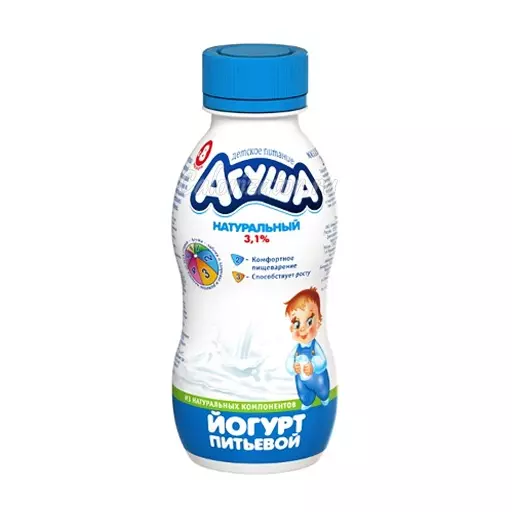 Yoghurt Agush Cabitaan dabiici ah 3.1%
