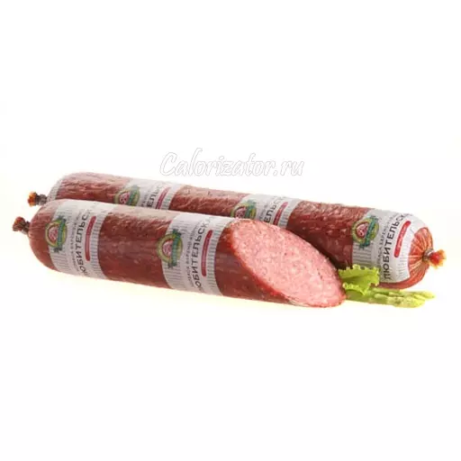 Salchicha a mediados de salami afeccionado