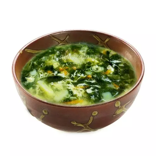Spinach soup ine mbatatisi