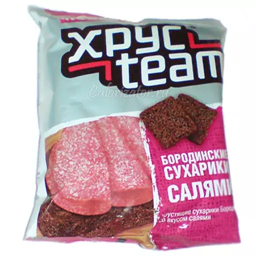 Сухарыкі Хрусteam салямі