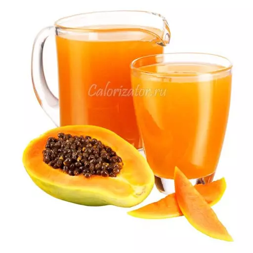Papaya Juice - Calorie, Zvinobatsira Zvivakwa, Zvikomborero uye Zvakaipa, Tsananguro