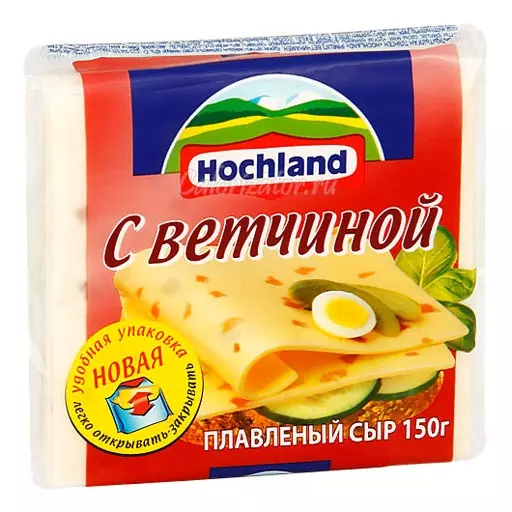 Cheese Hochland u shkrirë me feta proshutë