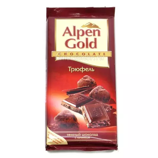 Chocolate Alpen Gold Truffle.