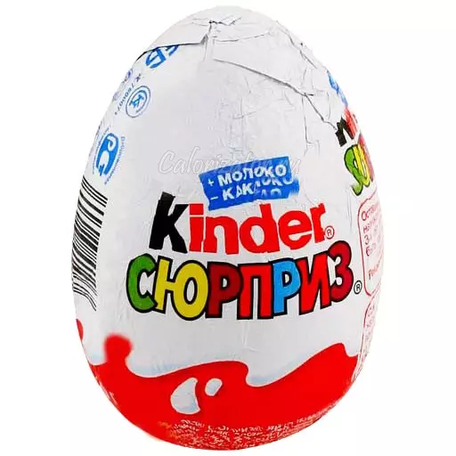 Čokoládové Kinder Prekvapenie - Kalórie, Užitočné vlastnosti, výhody a poškodenie, Popis