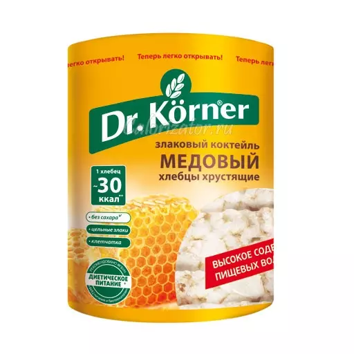 Хлібці Dr.Korner Злаковий коктейль медовий