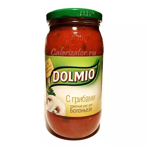 مشروم کے ساتھ ٹماٹر Dolmio چٹنی