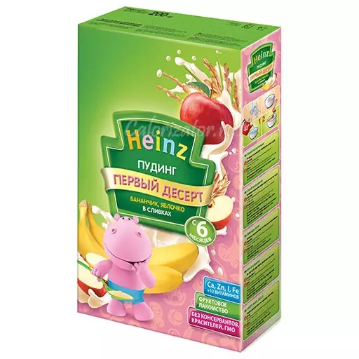 Heinz pudding banana mazá en crema