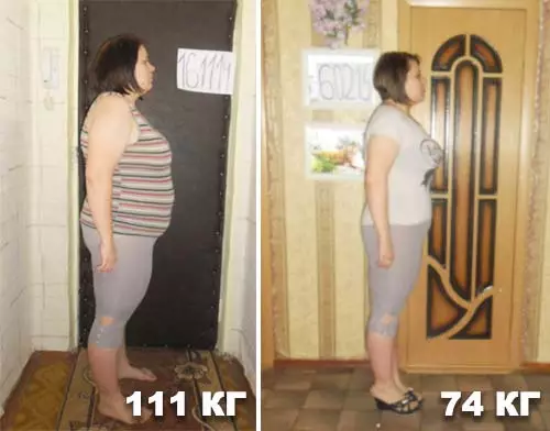 Menos 47 kilogramos durante 4 meses