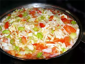 Sopas recipe para sa Mayo klinika pagkain