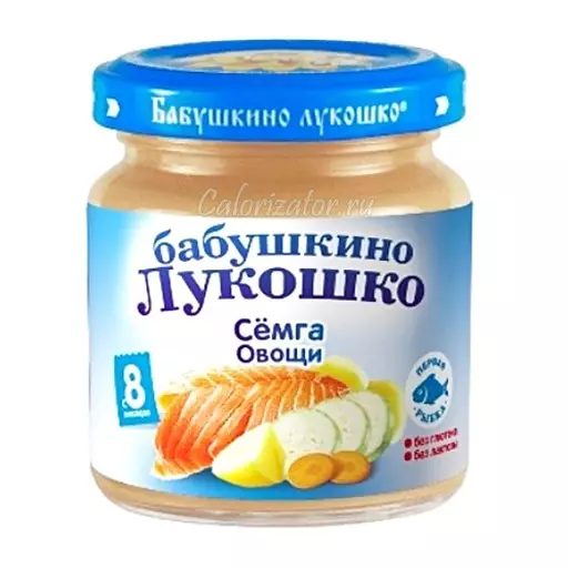 Puree Babushkino Lukshko лосос зеленчук