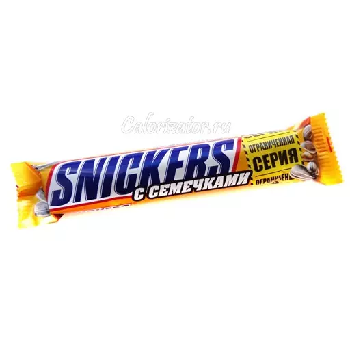 Snickers au chocolat avec des graines