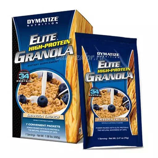 Gachas Dymatize Elite de alto valor proteico de granola