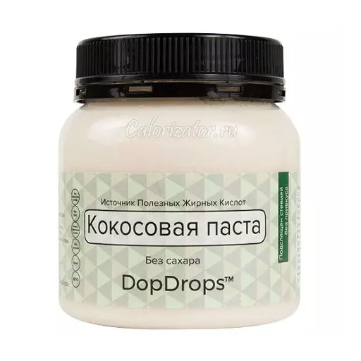 Coconut Pasta Dopdrops - Calorie, proprietà utili, benefici e danni, Descrizione