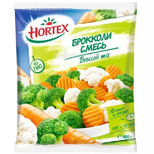 Hortex Groente Broken Mix - Calorie, nuttige eigenschappen, voordelen en schade, beschrijving