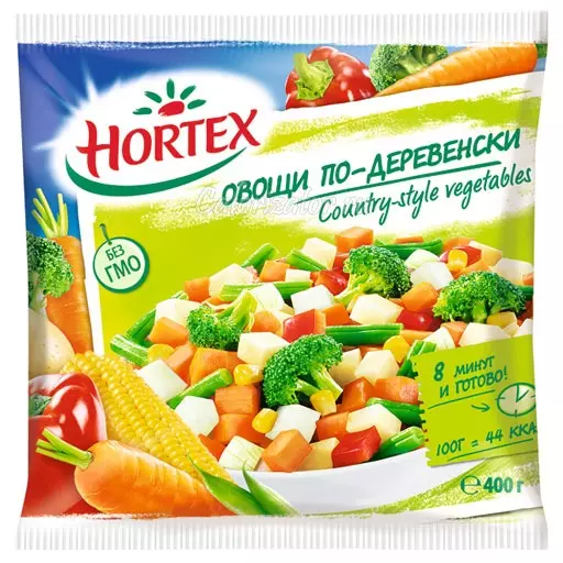 Hortex sayur campur sayuran dina rustic