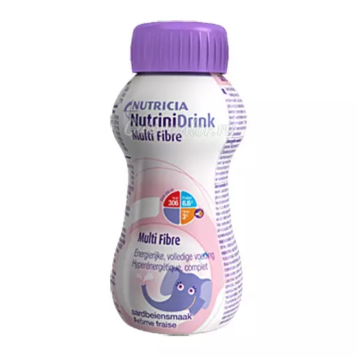 Nutrinidrink mmala mmala o morde o kopanya le fragota tatso ea fragola