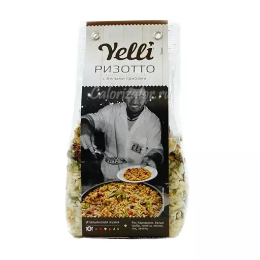 Risotto Yelli valkoisilla sienillä