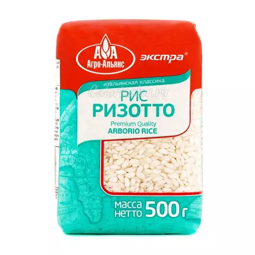 Rice Agro Alliance para Risotto Arborio - Calorie, Propiedades útiles, Beneficios y Daño, Descripción